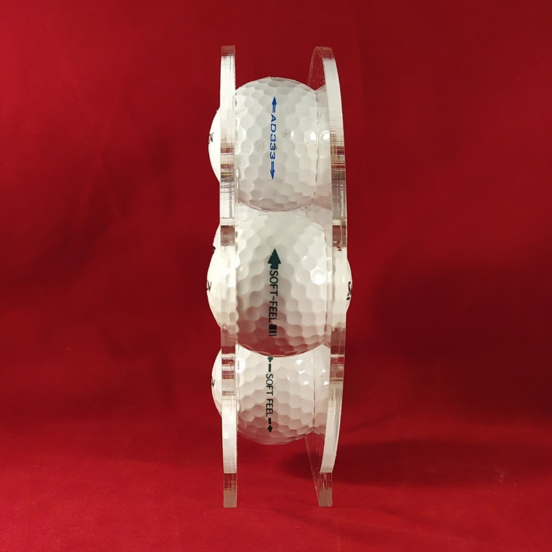 Plexi display for golf balls